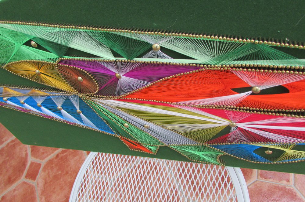 String Artwork with Stylized Birds, 1970s for sale at Pamono