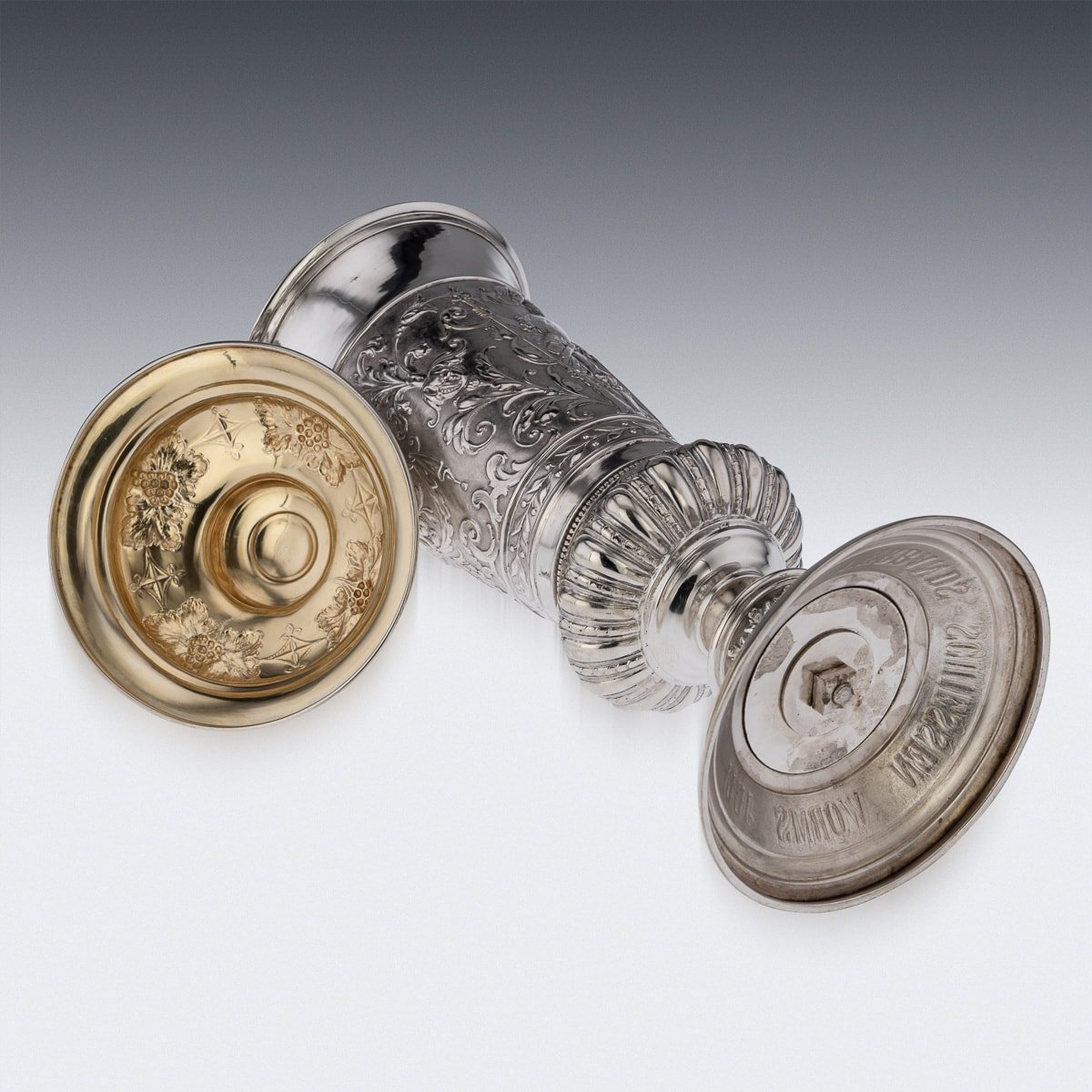 19th Century German Silver Worms Shooting Presentation Cup, Hanau, 1895 ...