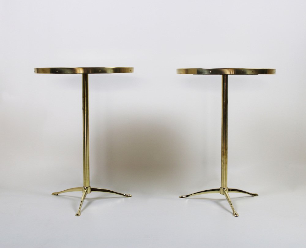 Vintage Table with Brass Structure for sale at Pamono