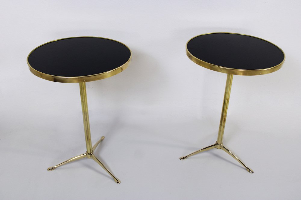 Vintage Table with Brass Structure for sale at Pamono