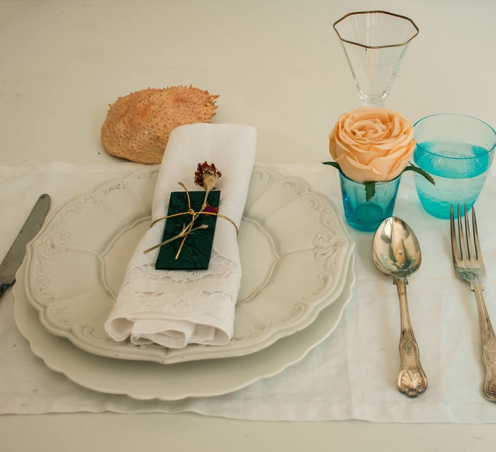 Placeholders in Acquamare Glass by IVV Firenze, Set of 6 for sale at Pamono