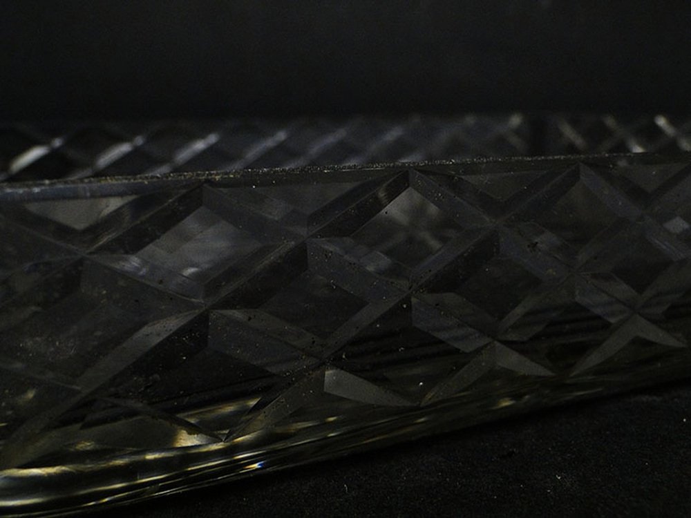 Art Deco German Crystal Tray, 1930s for sale at Pamono