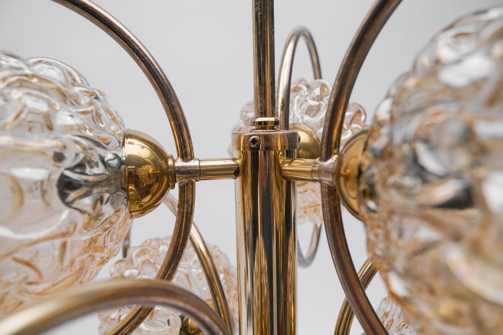 Space Age Orbit Lamp with Seven Amber Glass Shades, 1960s for sale at ...