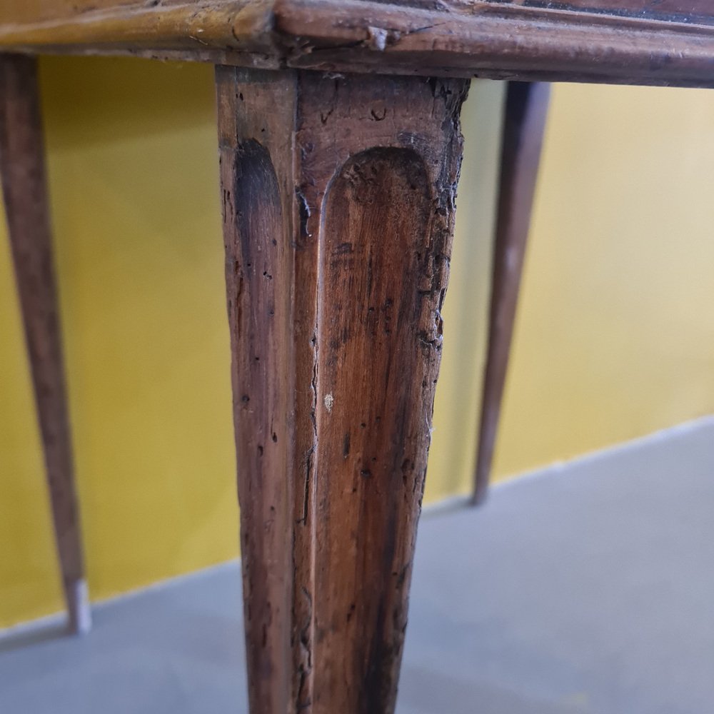 Antique French Louis XVI Table with Drawer, 1700s for sale at Pamono