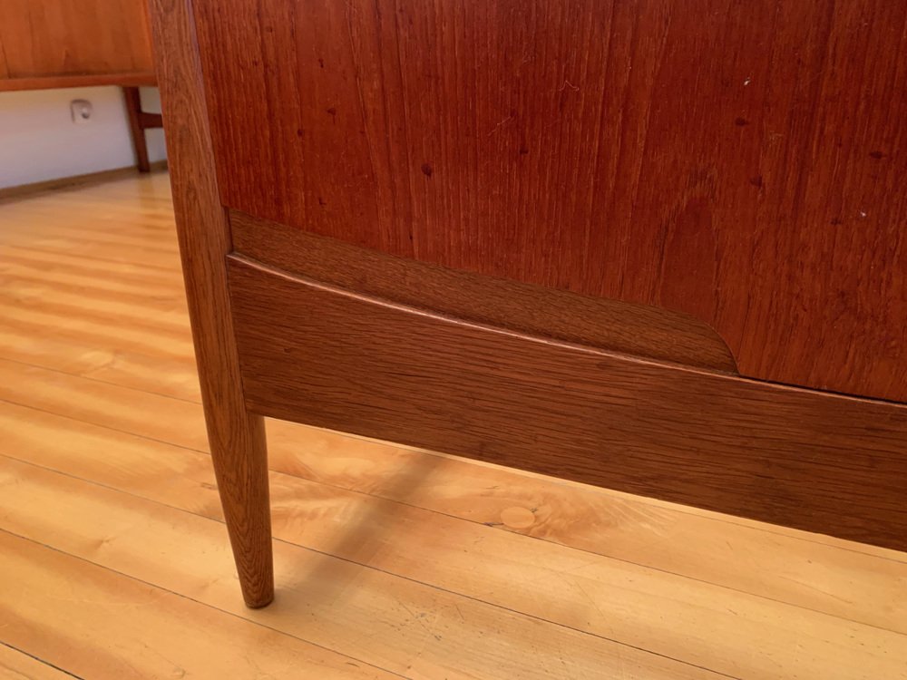Oak and Teak Bed, Denmark, 1960s for sale at Pamono