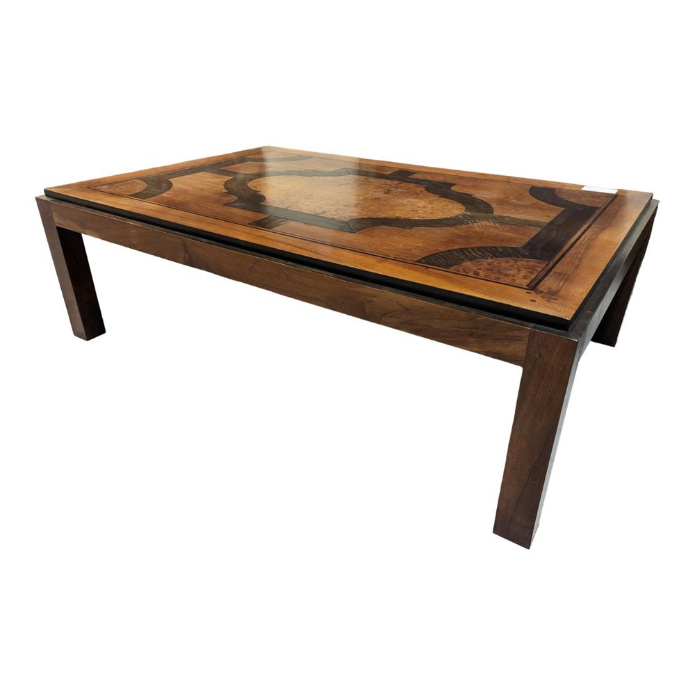 Art Deco Style Coffee Table in Marquetry for sale at Pamono