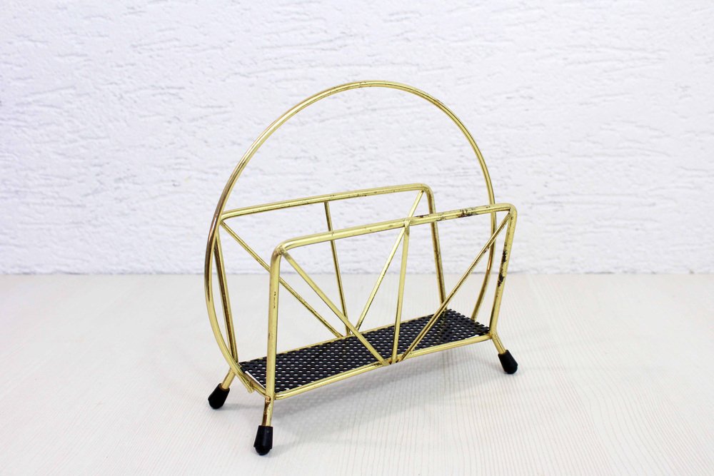 Vintage Brass & Metal Letter Holder, 1970s for sale at Pamono