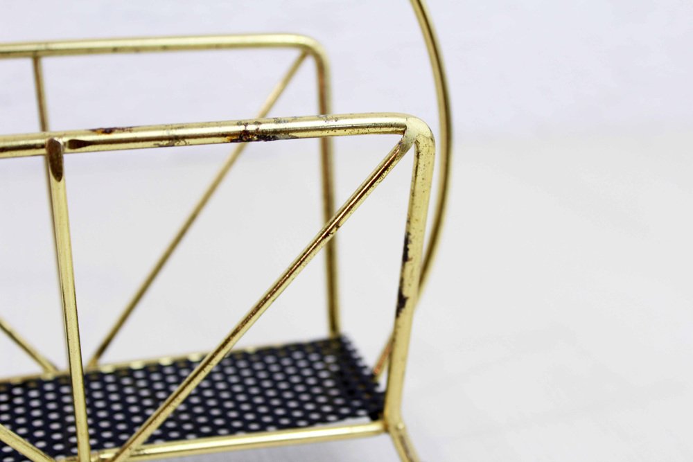 Vintage Brass & Metal Letter Holder, 1970s for sale at Pamono