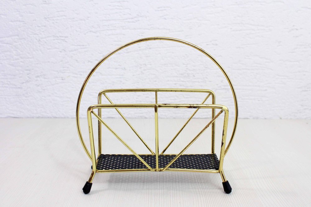 Vintage Brass & Metal Letter Holder, 1970s for sale at Pamono