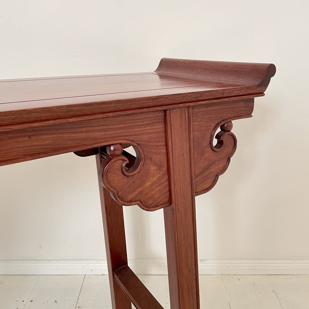 Chinese Console Table in Mahogany, 1940 for sale at Pamono