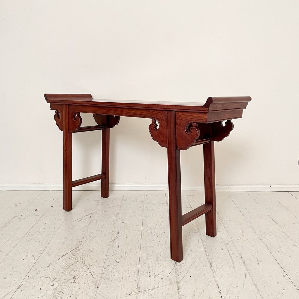 Chinese Console Table in Mahogany, 1940 for sale at Pamono