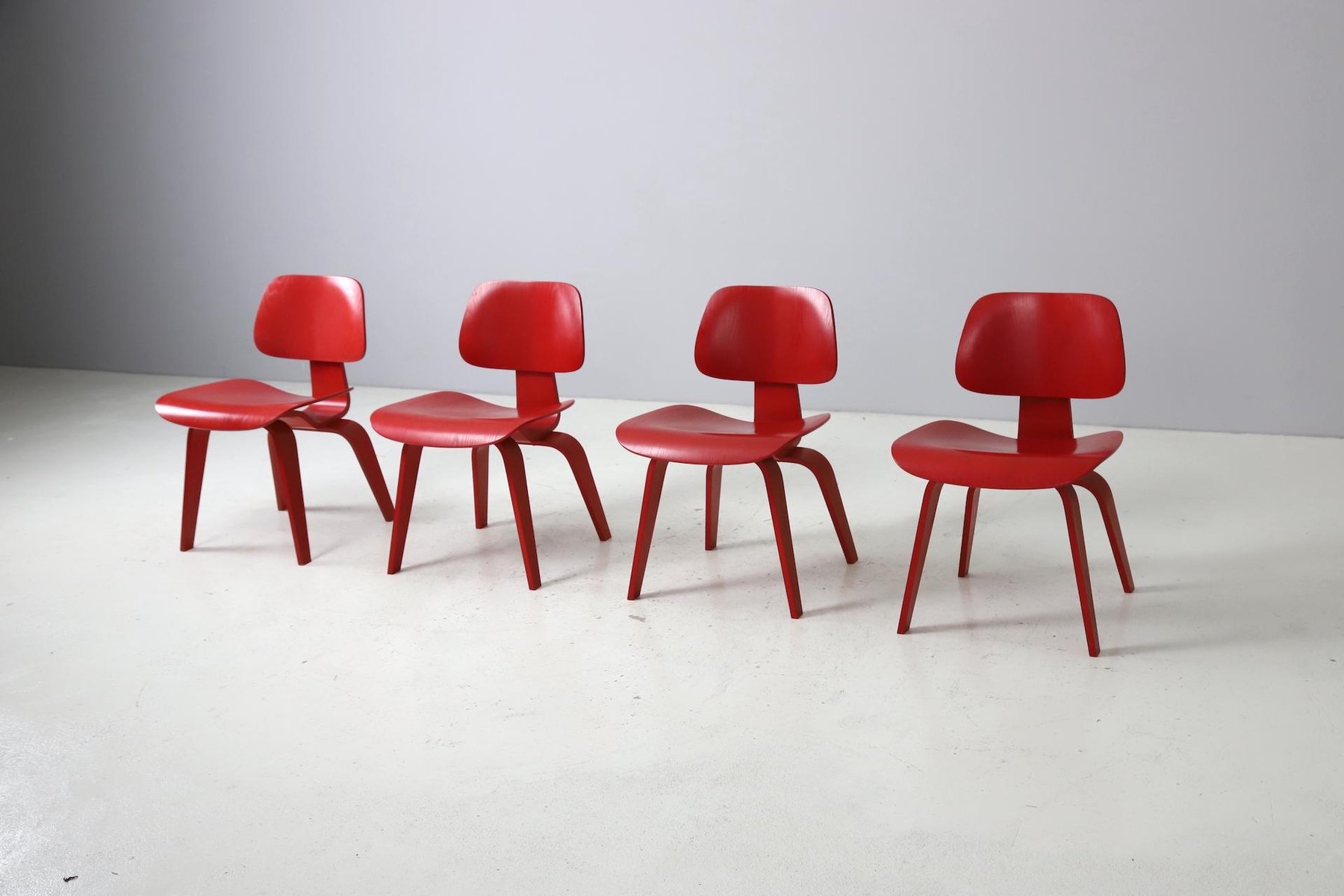 Dcw Dining Chairs by Charles & Ray Eames for Vitra, 1990s, Set of 4 for ...