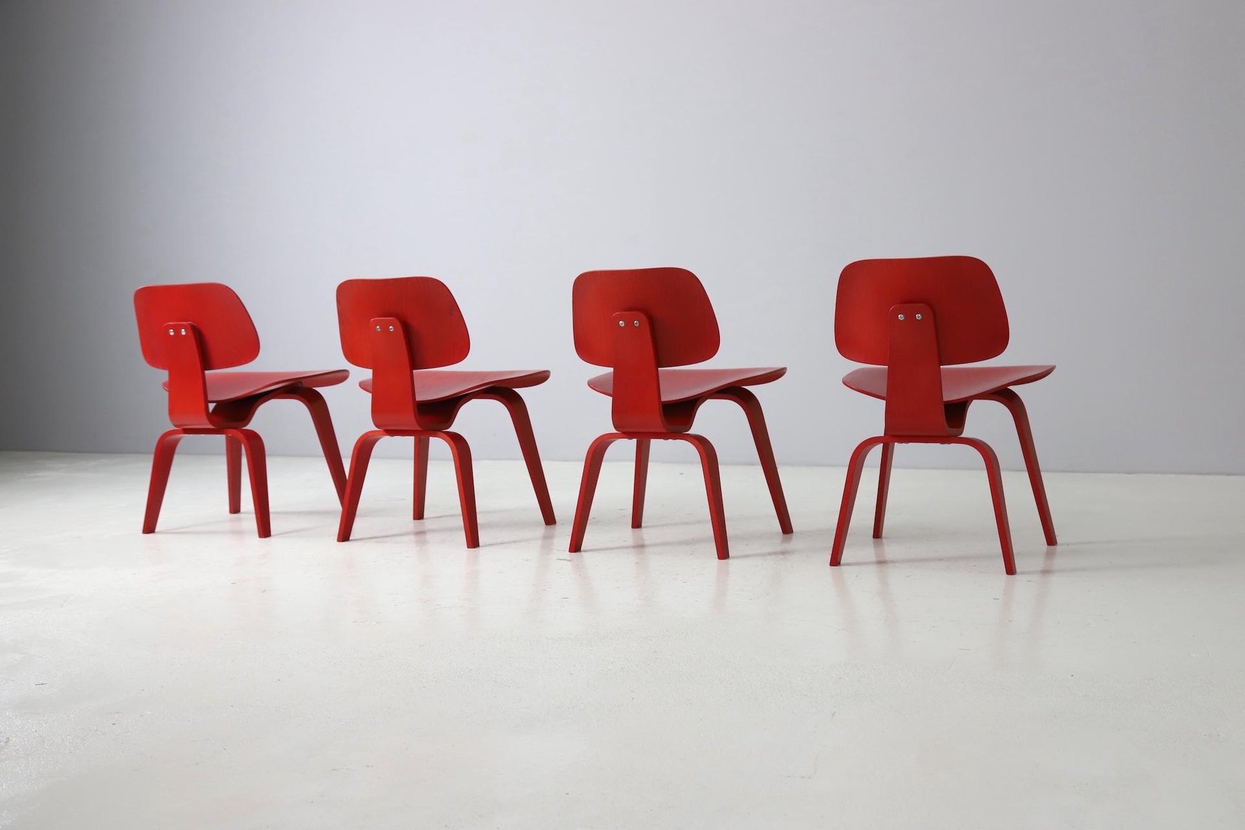 Dcw Dining Chairs by Charles & Ray Eames for Vitra, 1990s, Set of 4 for ...