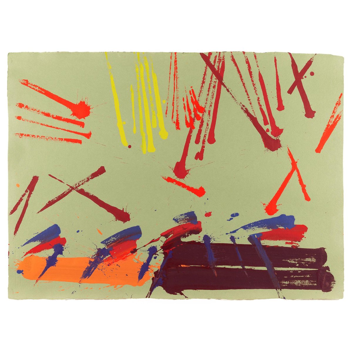 Markus Prachensky, The Battle of San Romano, 2010, Acryl auf Papier bei Pamono kaufen