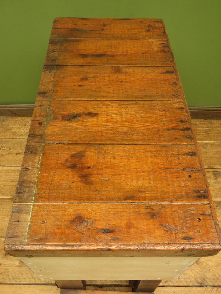 Rustic Handmade Kitchen Side Table for sale at Pamono