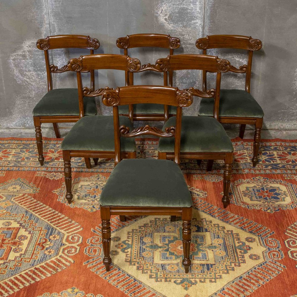 William 4th Mahogany Chairs, Set of 6 for sale at Pamono
