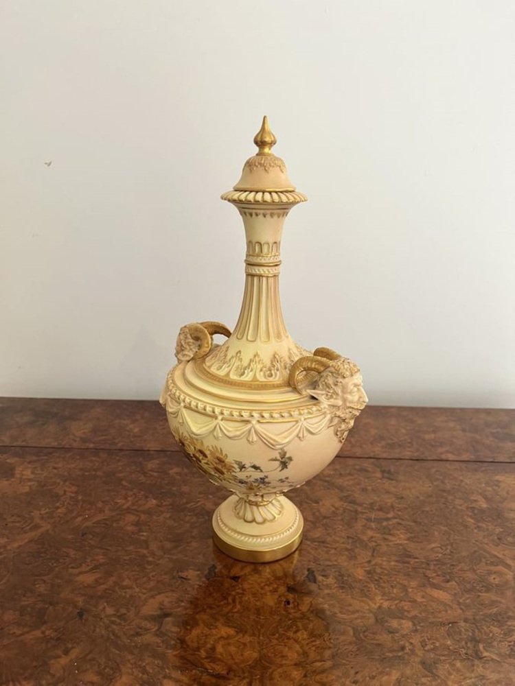 Antique Victorian Royal Worcester Vase by Edward Raby, 1890 for sale at ...
