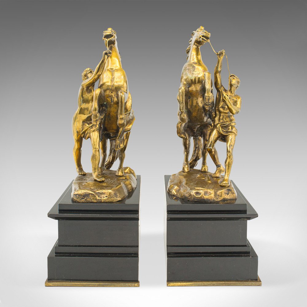 French Marly Horse Bookends, 1860s, Set of 2 for sale at Pamono
