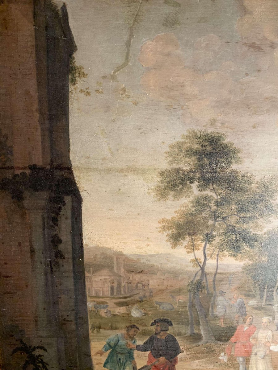 Dutch Artist, Classical Scene, Oil Painting, 17th Century, Framed for ...