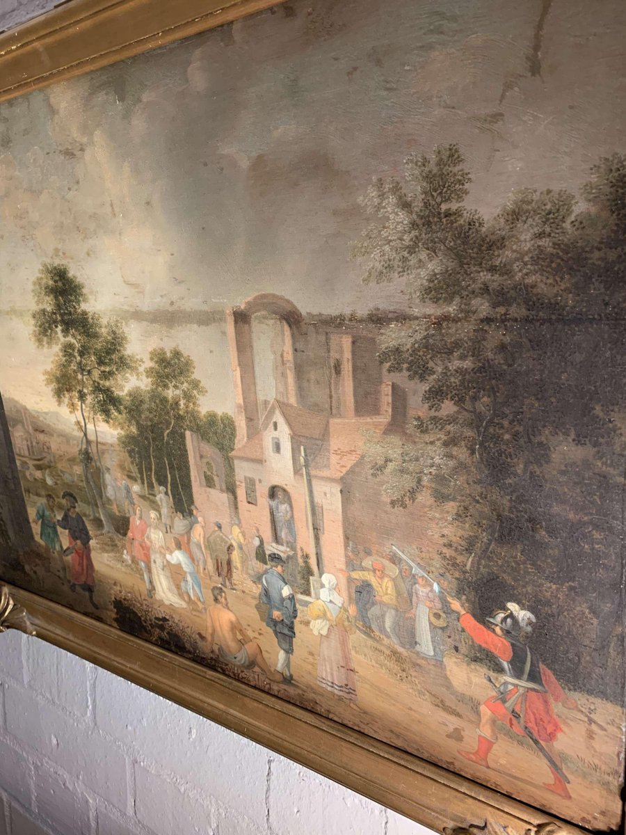 Dutch Artist, Classical Scene, Oil Painting, 17th Century, Framed for ...