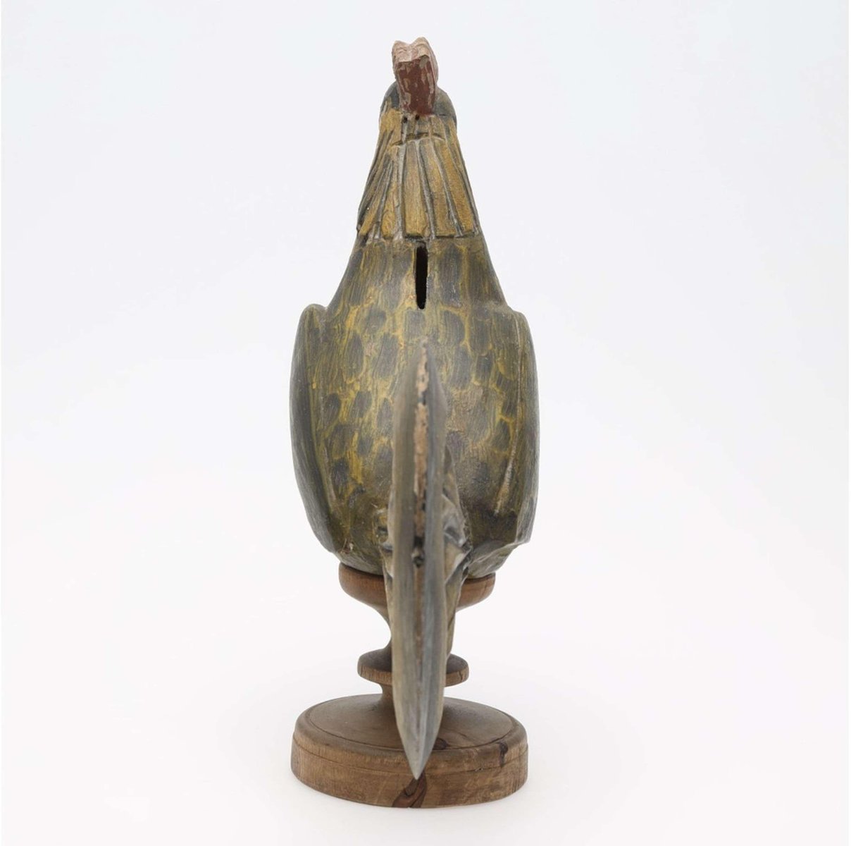 Swedish Folk Wooden Chicken Money Box & Egg Layer, 1920s, Set of 2 for ...