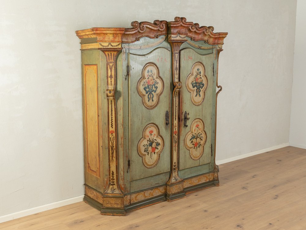 Hand Painted Farmers Cabinet, 1930s for sale at Pamono