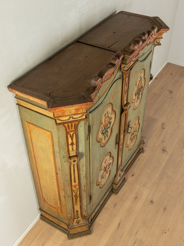 Hand Painted Farmers Cabinet, 1930s for sale at Pamono