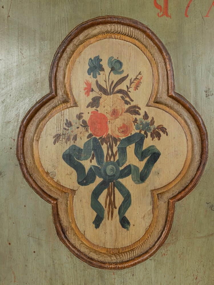 Hand Painted Farmers Cabinet, 1930s for sale at Pamono