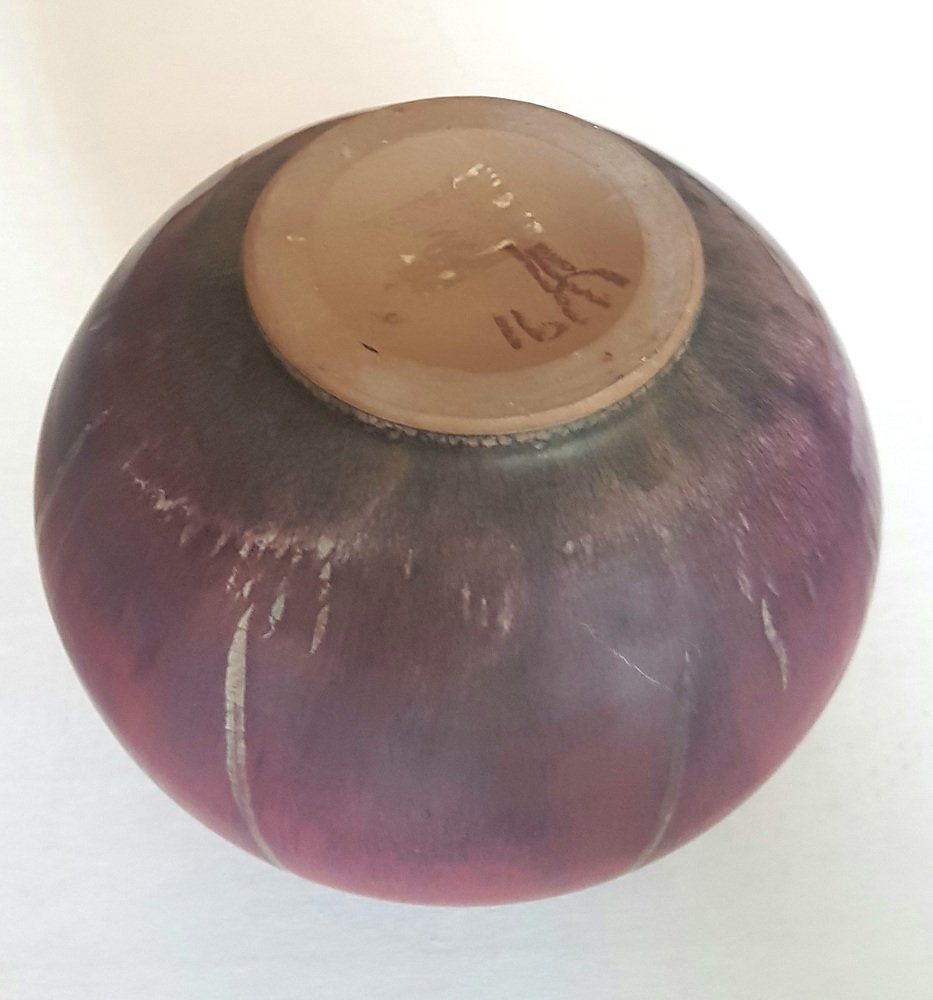 Ceramic Vase in Glaze by Mario Enke, 1991 for sale at Pamono