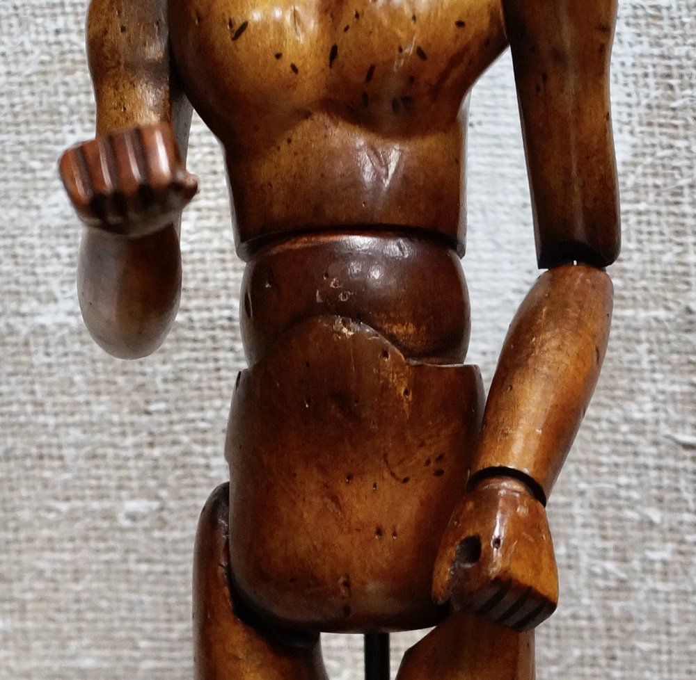 Antique Articulated Artist's Model on Stand, 1900 for sale at Pamono