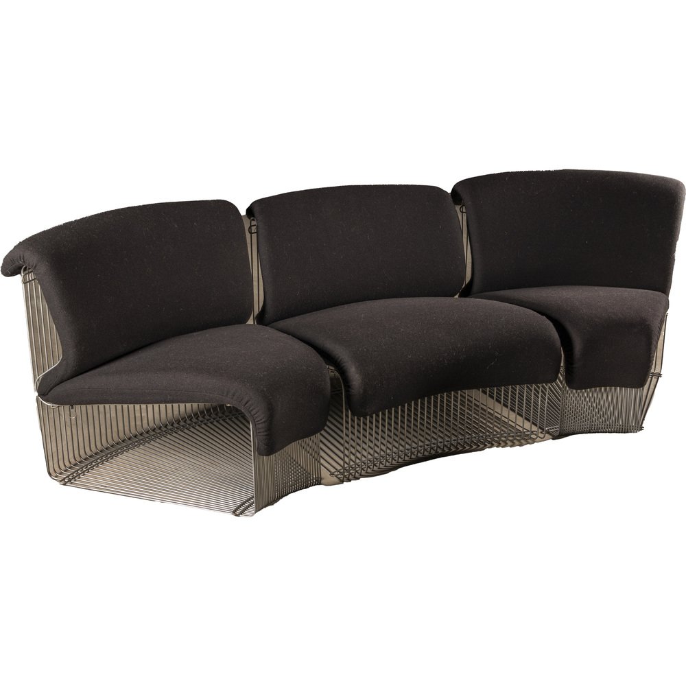 Black Pantonova Sofa by Verner Panton, 1960s for sale at Pamono