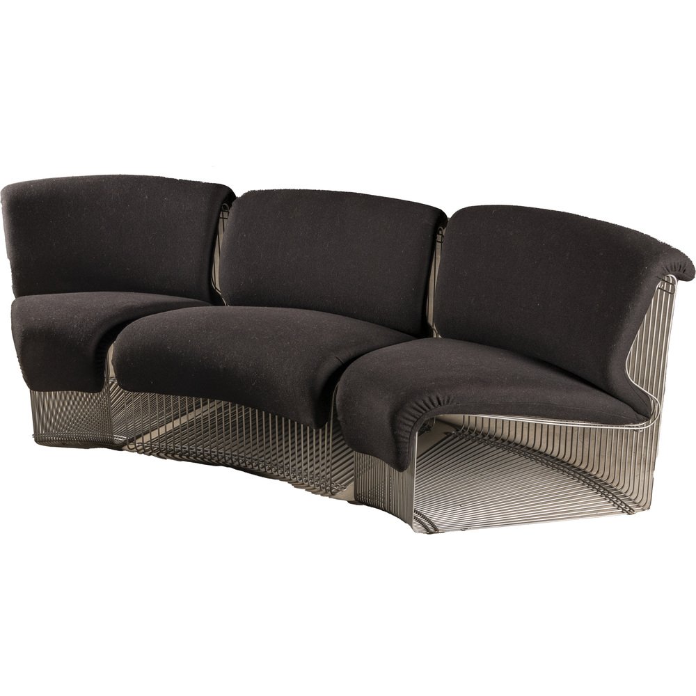 Black Pantonova Sofa by Verner Panton, 1960s for sale at Pamono