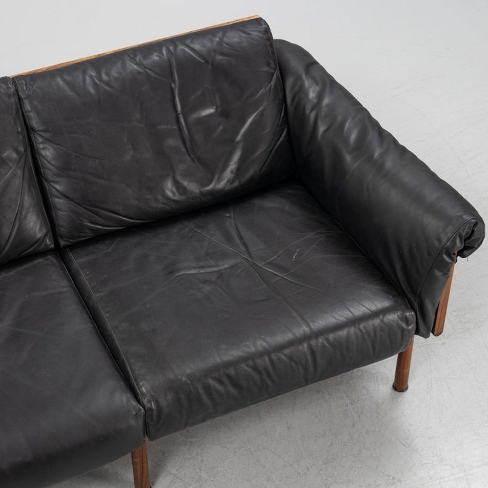 Ateljee Sofa in Rosewood by Yrjö Kukkapuro for Haimi, Finland, 1960s ...