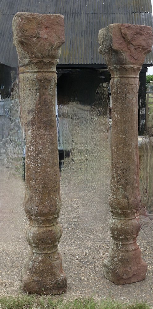 Corinthian Stone Columns, Set of 2 for sale at Pamono