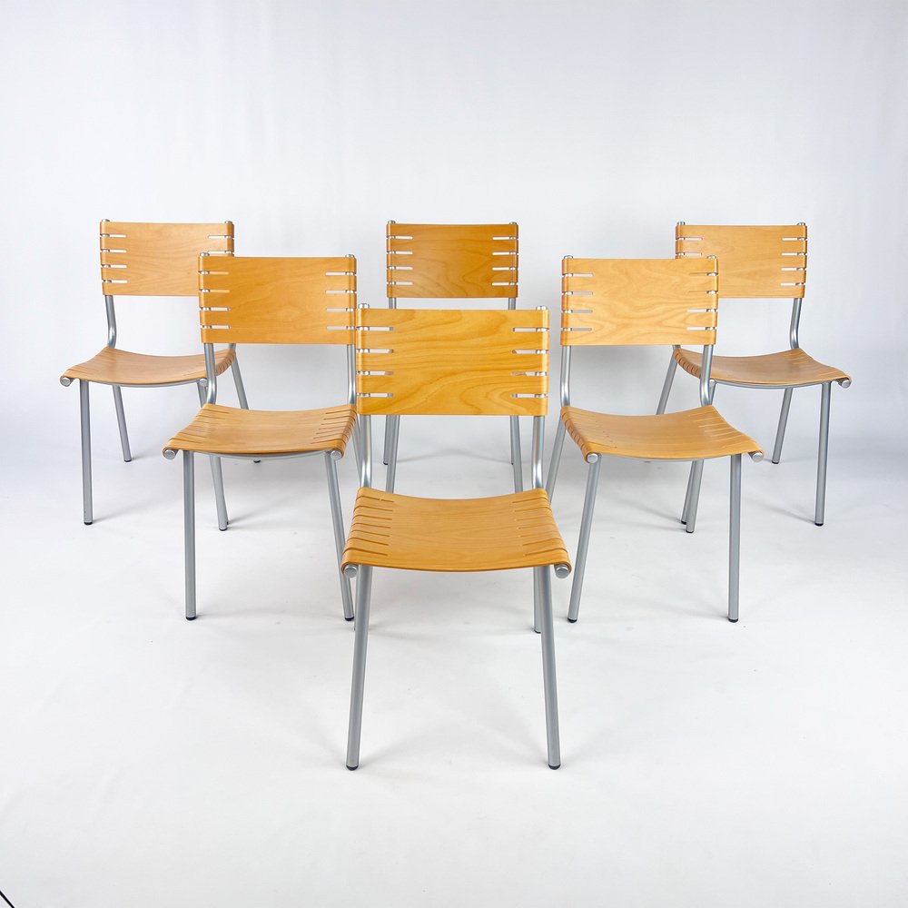 Dining Chairs by Ruud Jan Kokke for Harvink, 1990s, Set of 6 for sale ...