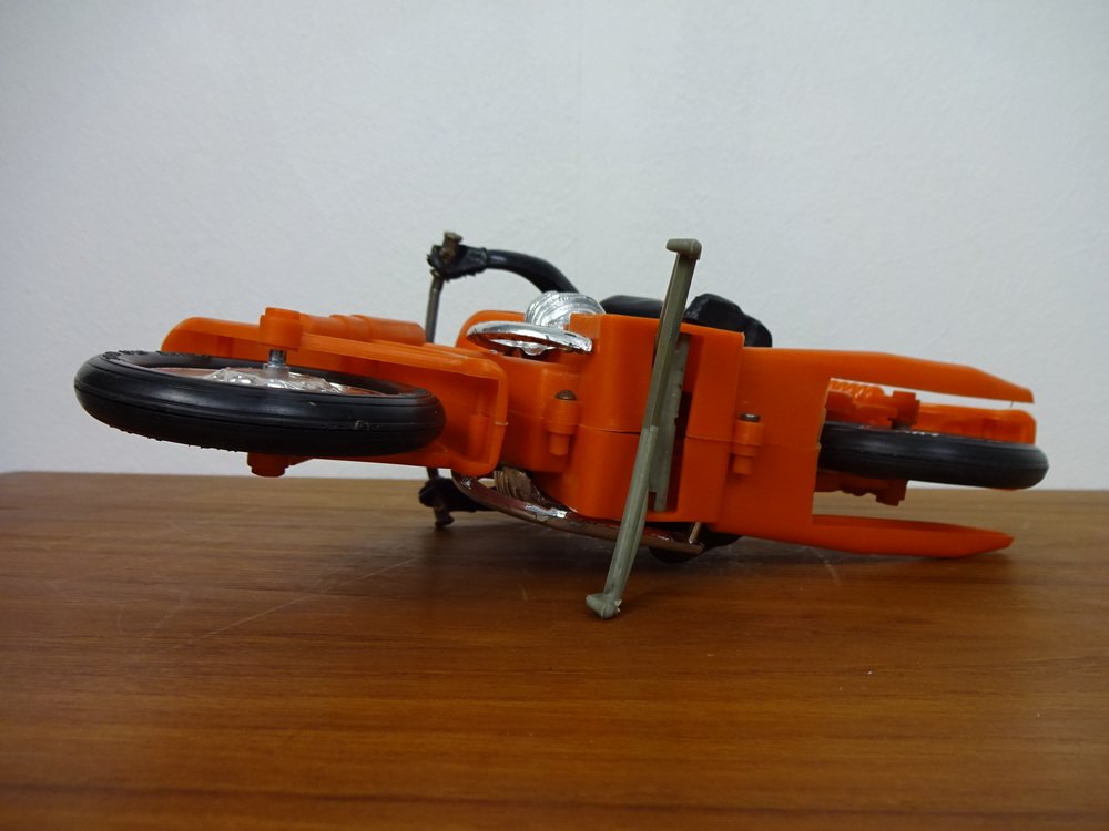 Large Vintage Orange Plastic Motorcycle, 1970s for sale at Pamono