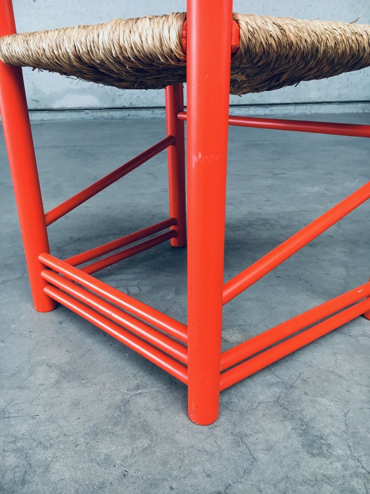 Austrian Folk Art Rush Side Chair, 1970s for sale at Pamono