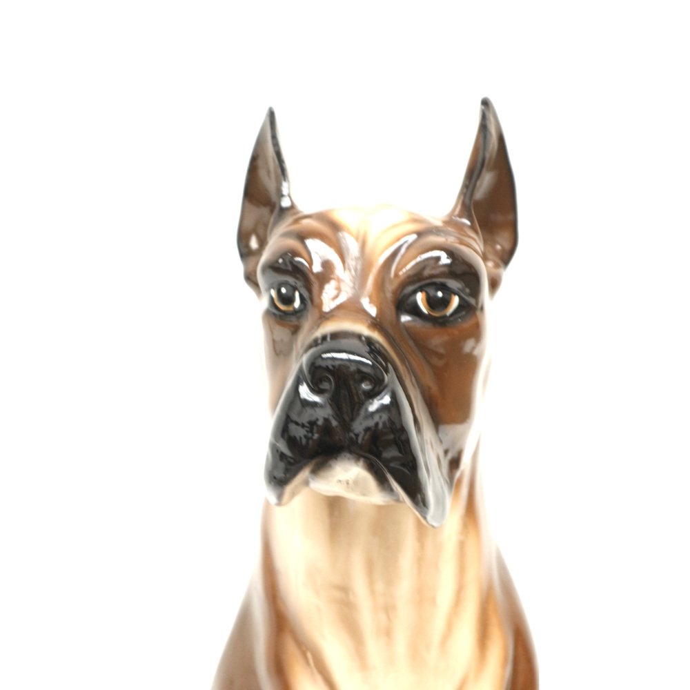 Vintage Italian Hand Painted Ceramic Dog, 1970s for sale at Pamono