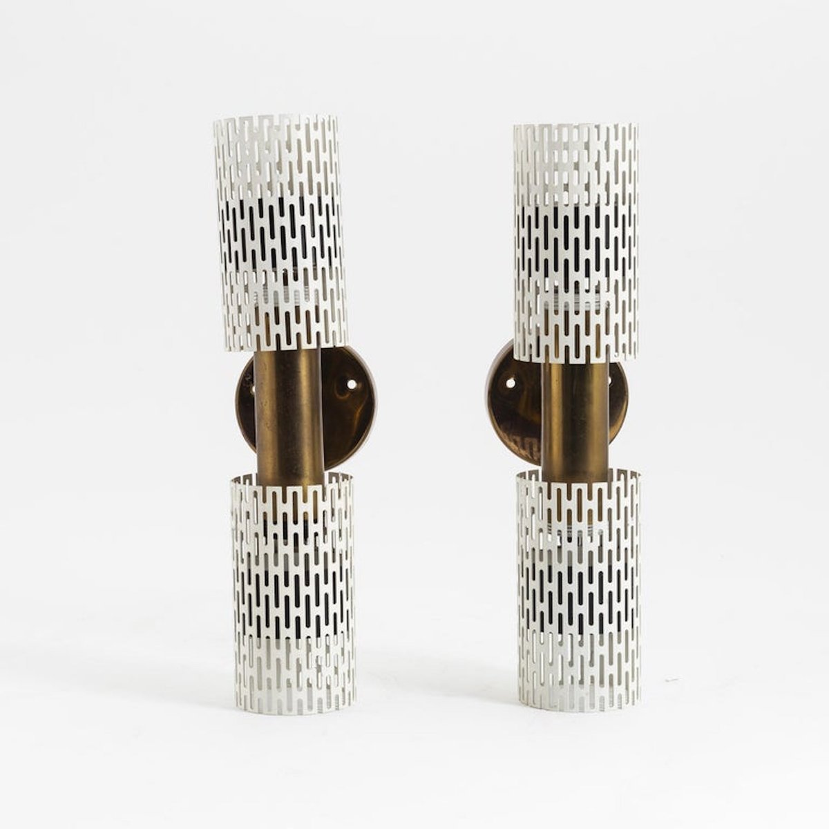 Model 11262 Wall Lights by Harald Notini for Bohlmarks, Sweden, 1950s ...