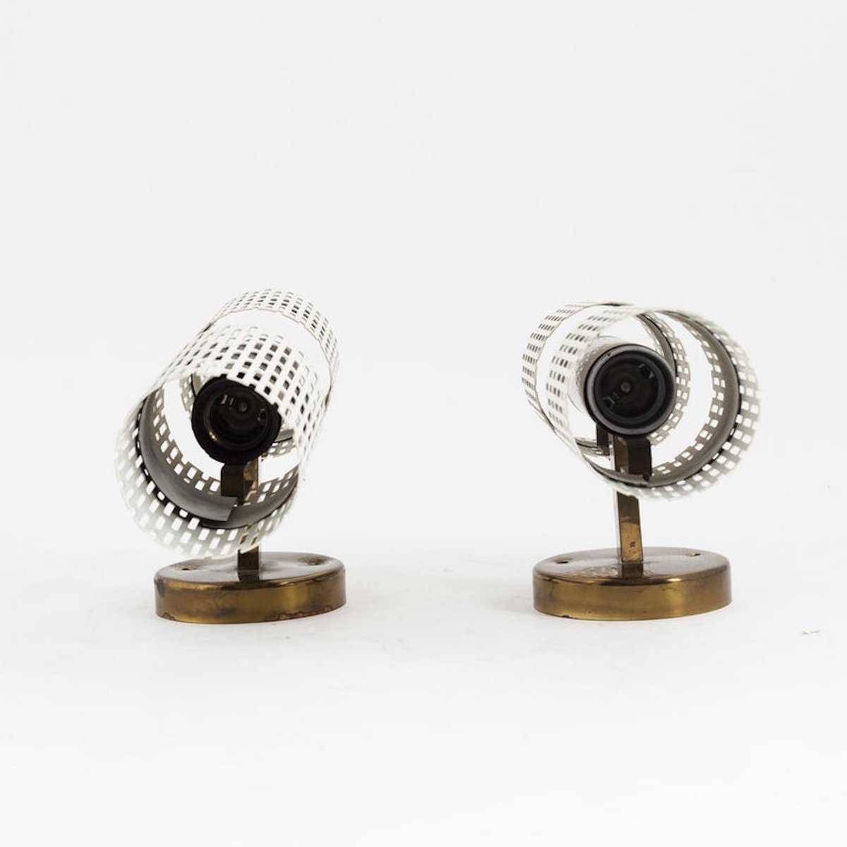 Model 11262 Wall Lights by Harald Notini for Bohlmarks, Sweden, 1950s ...