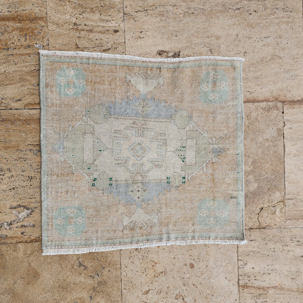 Small Turkish Handmade Traditional Door Mat for sale at Pamono