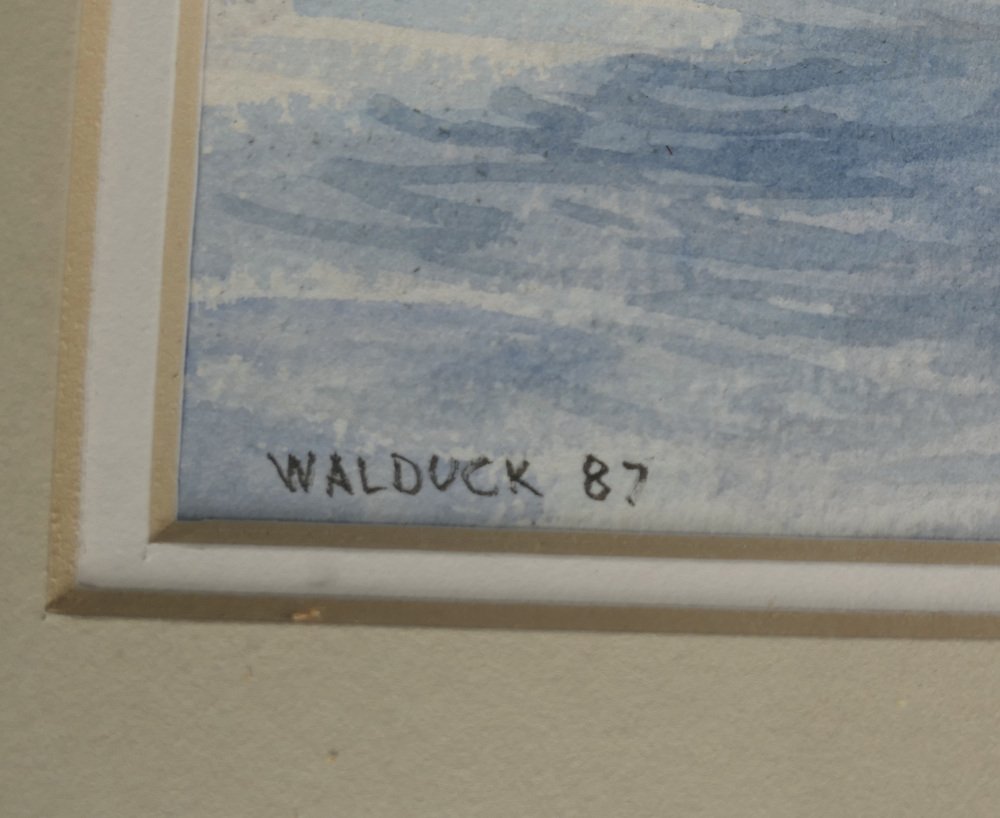 Desmond Walduck, Scene with Heron, 1980s, Ink & Watercolor for sale at ...