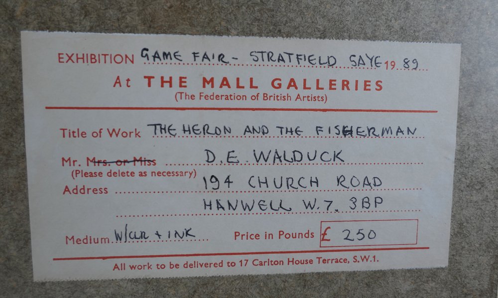 Desmond Walduck, Scene with Heron, 1980s, Ink & Watercolor for sale at ...