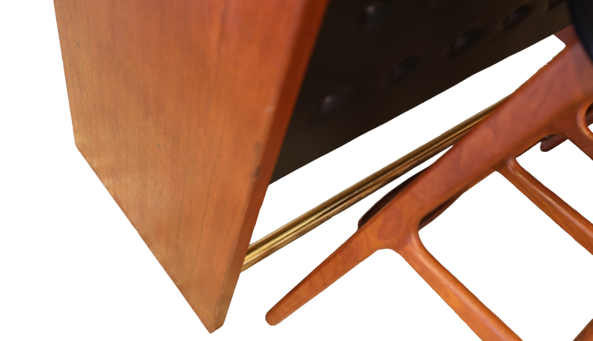Danish Cocktail Bar in Teak and Button-Upholstered Front, 1950s for ...