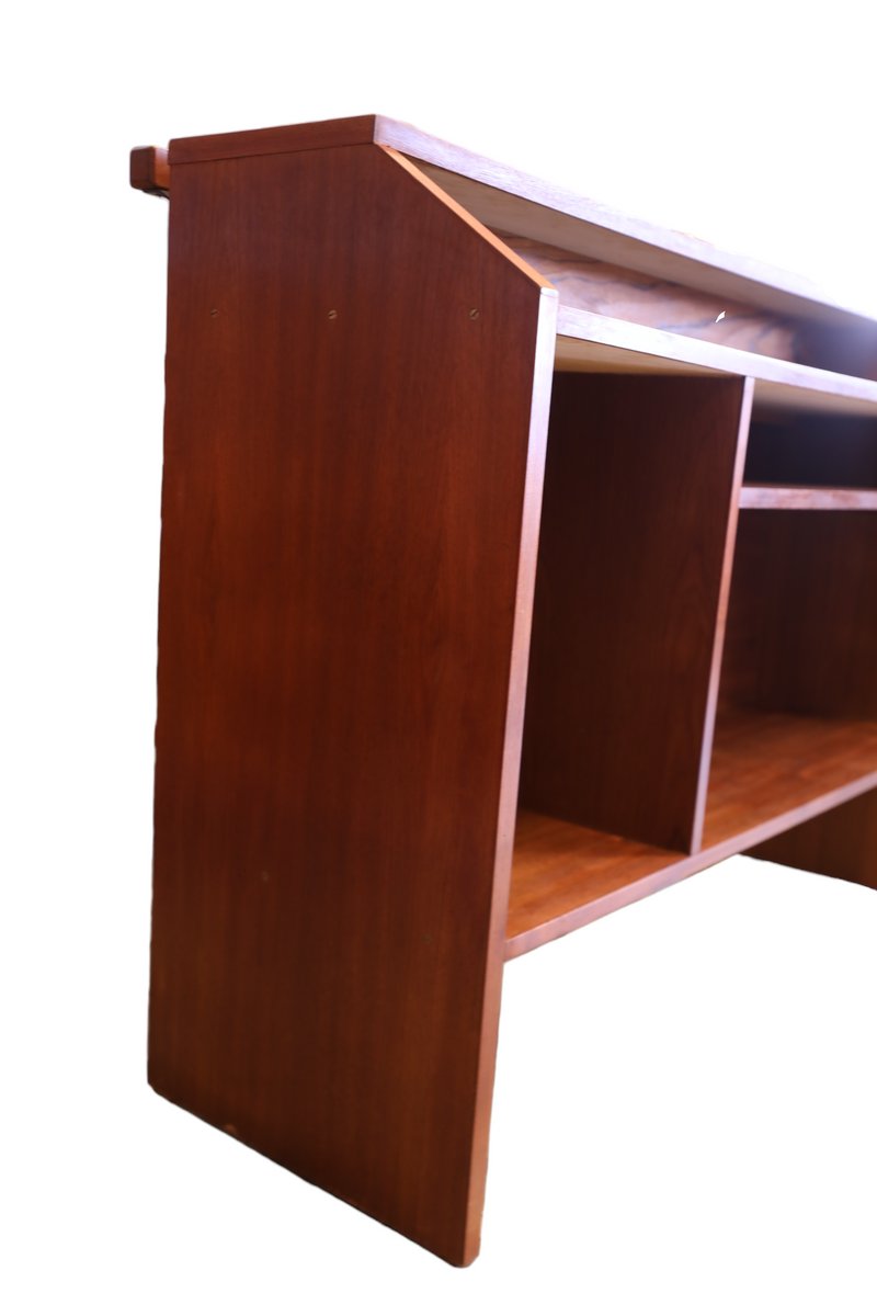 Danish Cocktail Bar in Teak and Button-Upholstered Front, 1950s for ...