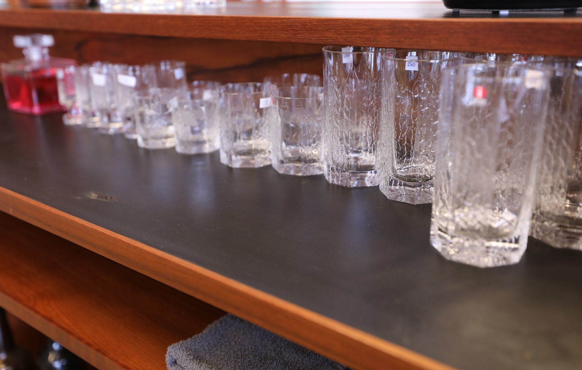 Danish Cocktail Bar in Teak and Button-Upholstered Front, 1950s for ...