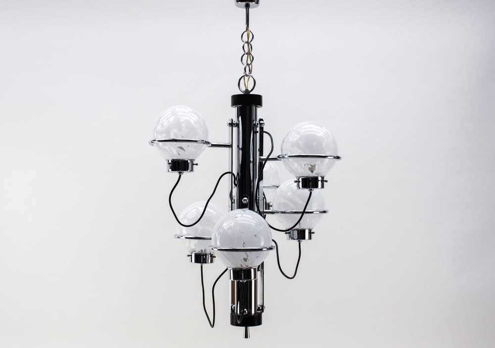 Murano Glass Orbit Lamp from Mazzega, Italy, 1960s for sale at Pamono