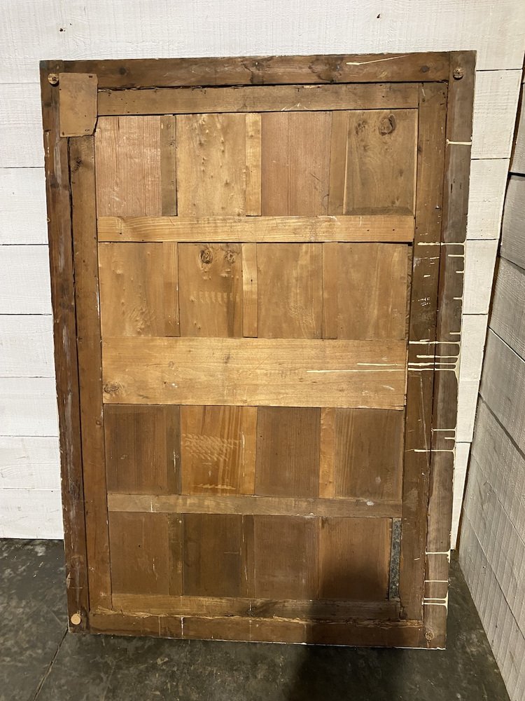 Large 19th Century French Reeded Brass Wall Mirror, 1870s for sale at ...