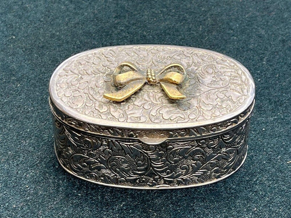 Silver Plate Trinket Box for sale at Pamono