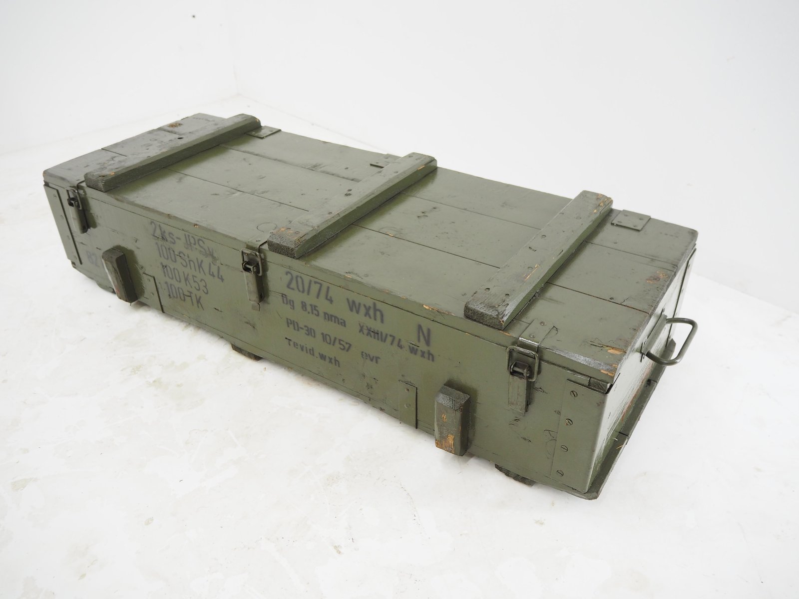 Industrial Wooden Army Crate 1960s For Sale At Pamono